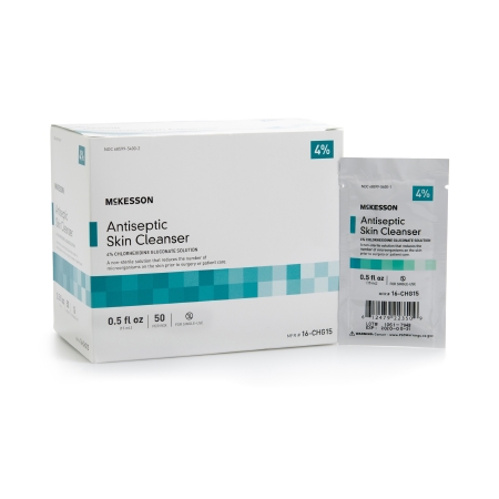 CLEANSER, 4% CHG SCRUB 15ML PACKET (50EA/BX 10BX/CS) - New Hampshire ...