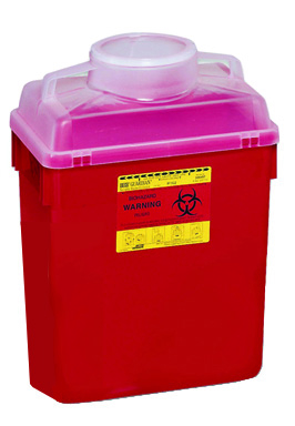 CONTAINER, SHARPS CLR 6GL LID (12/CS) - New Hampshire Medical Supply