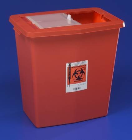 CONTAINER, SHARPS RED 18GL W/LID (5/CS) - New Hampshire Medical Supply