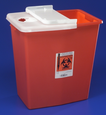 CONTAINER, SHARPS RED 12GL W/LID (10/CS) - New Hampshire Medical Supply