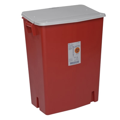 CONTAINER, SHARPS RED 30GL W/LID (3/CS) - New Hampshire Medical Supply