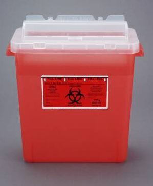 CONTAINER, SHARPS RED 3GL ROTATE LID (12/CS) - New Hampshire Medical Supply