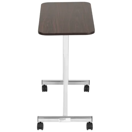 TABLE, OVERBED H-BASE WALNUT CHROME - New Hampshire Medical Supply