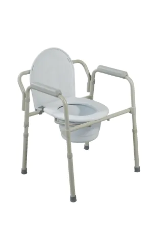 COMMODE, FOLDING W/PAIL STEEL - New Hampshire Medical Supply