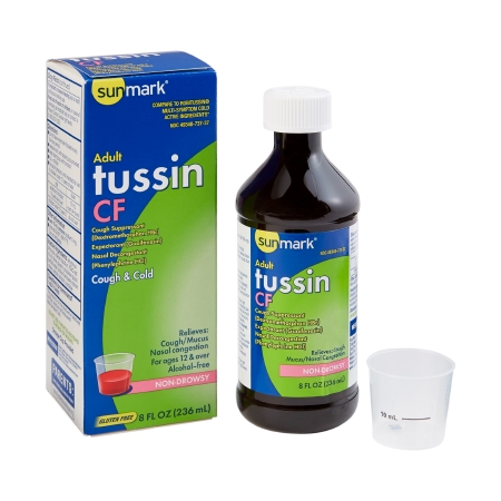 TUSSIN CF, LIQ 100-10-5MG 8OZ - New Hampshire Medical Supply