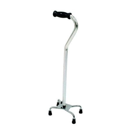 CANE, QUAD SM BASE SLVR (4/CS) - New Hampshire Medical Supply